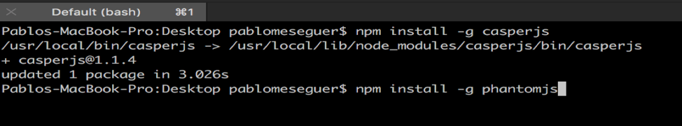 Software Automation Frameworks Part I: CasperJS and PhantomJS
