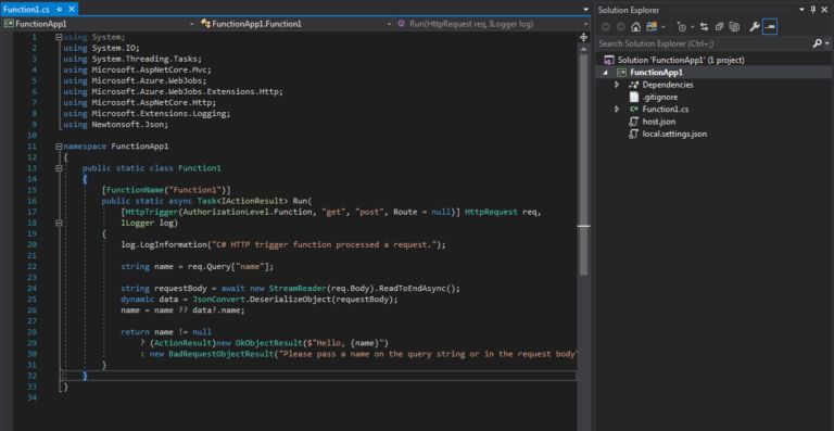 Azure Developer Tutorial: HTTP Trigger Functions with C# and .NET Core